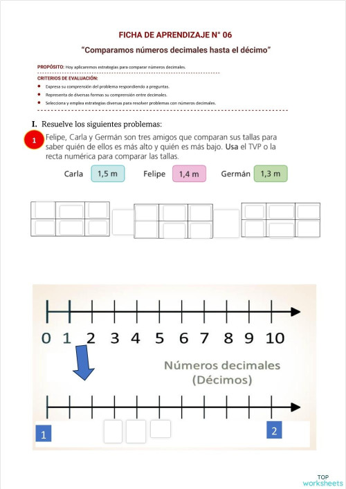 Suma y restas de decimales. Ficha interactiva | TopWorksheets