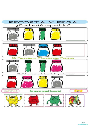 El monstruo de colores. Ficha interactiva | TopWorksheets