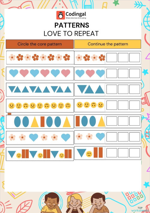 M_G03M28L61_WC02_Extend_geometric_patterns_2. Interactive worksheet ...