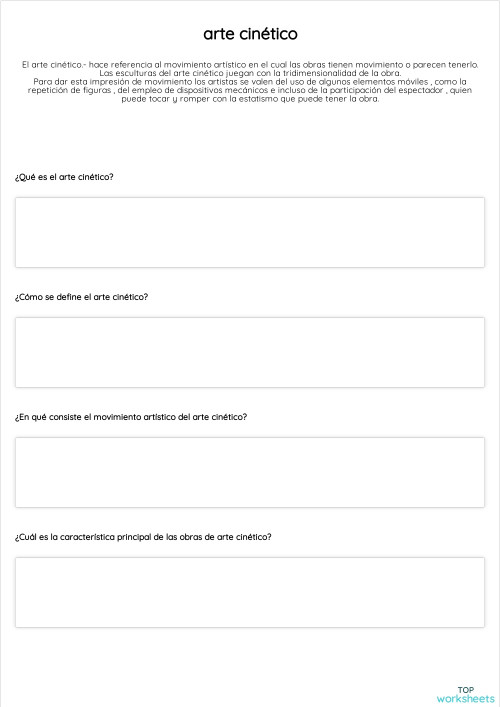 Educación Artística: fichas interactivas y ejercicios online ...