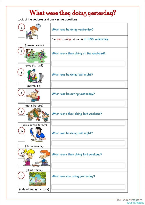 past progressive review. Interactive worksheet | TopWorksheets