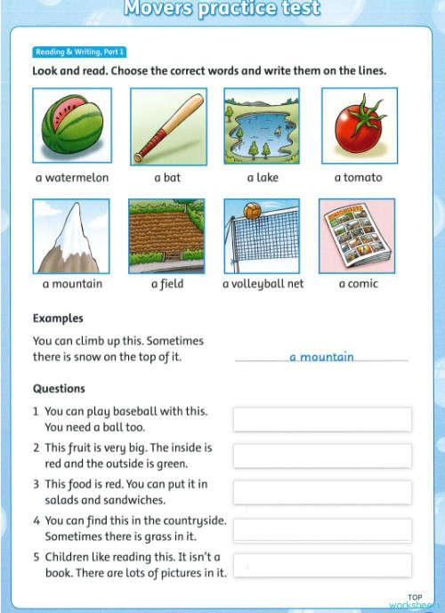 Interactive worksheets and online exercises in vietnamese | TopWorksheets