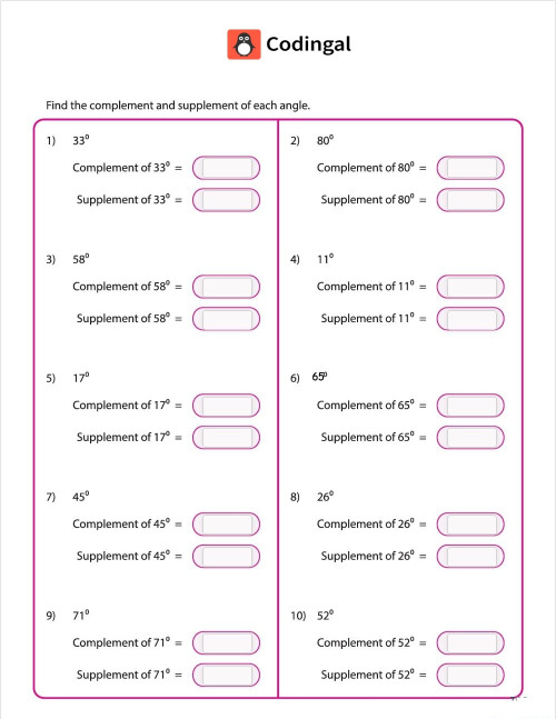 M_G05T03_WC03_Complementart and Supplementary Angles. Interactive ...