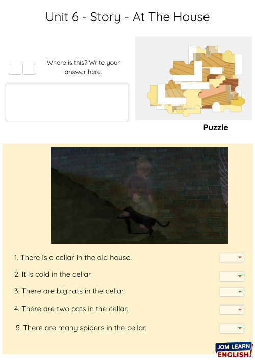 Level 1 - Unit 6 - Story - Extension Worksheet. Interactive worksheet ...