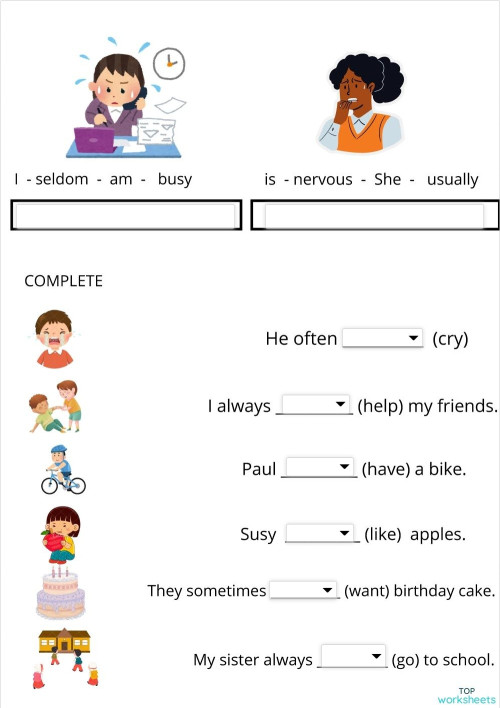 Mia test prueba. Interactive worksheet | TopWorksheets