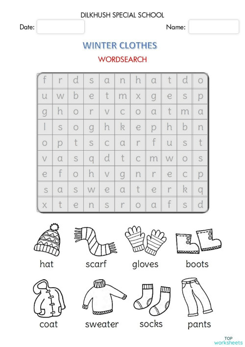 WINTER TIME. Interactive worksheet | TopWorksheets