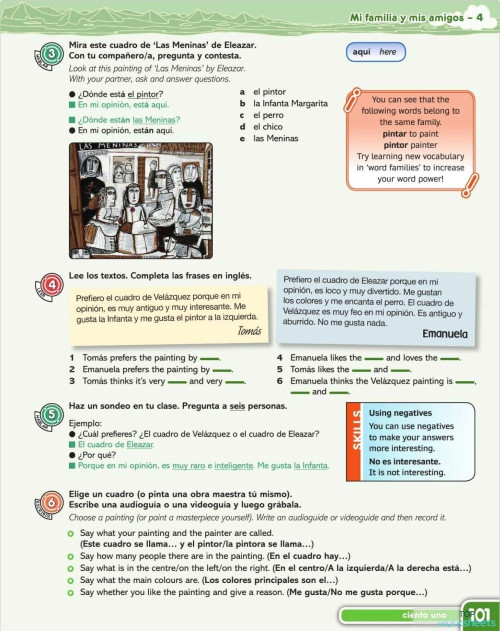 Mi insti 101. Ficha interactiva | TopWorksheets