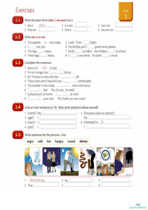 UNIT 1- BASIC- TASK 1. Interactive worksheet | TopWorksheets