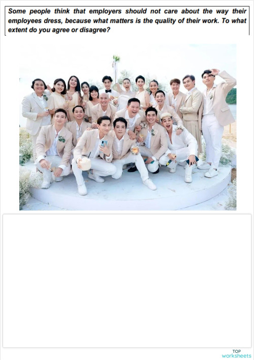 ESSAY 45 – DRESS CODE. Interactive worksheet | TopWorksheets