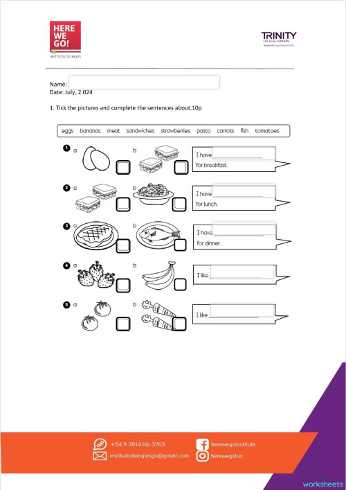 Juniors I First Term Exam 2024. Interactive worksheet | TopWorksheets
