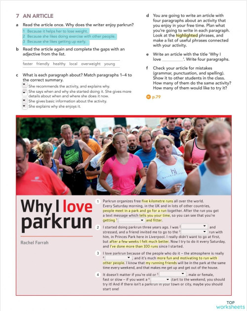 Azure / QR / 7C. Interactive worksheet | TopWorksheets