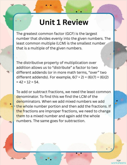 Unit 2 Review. Interactive worksheet | TopWorksheets