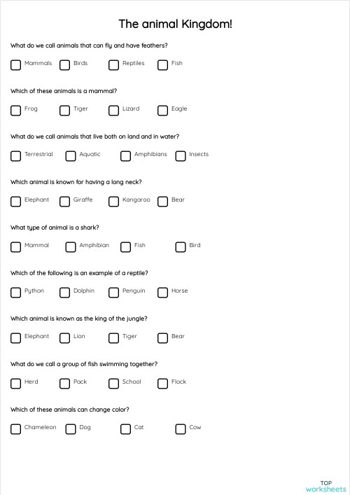 Nature and environment. Interactive worksheet | TopWorksheets