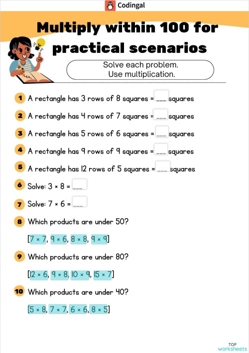 M_G03M16L34_WC02_Multiply within 100 for practical scenarios ...