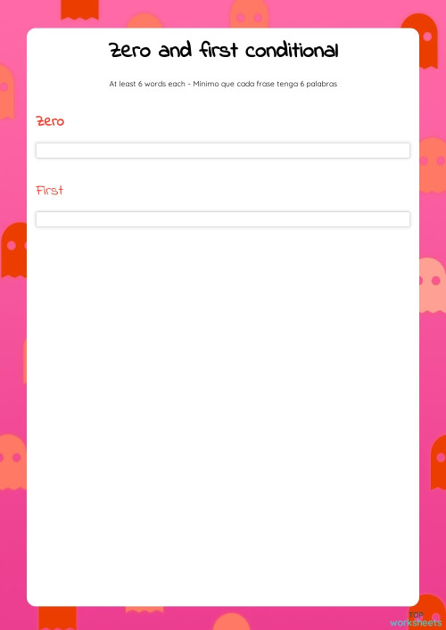 Zero and first conditional. Interactive worksheet | TopWorksheets
