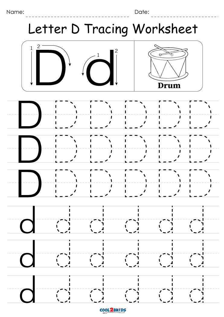 Letter D Worksheet Interactive Worksheet TopWorksheets Letter D Worksheet Interactive Worksheet TopWorksheets