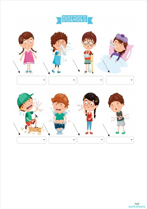diseases worksheet 2. Interactive worksheet | TopWorksheets
