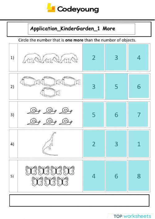 1 more than exercise. Interactive worksheet | TopWorksheets
