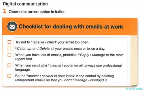 communication (vocabulary). Interactive worksheet | TopWorksheets
