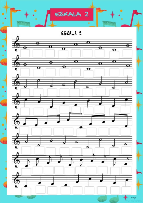 Eskala 2 Sol. Interactive worksheet | TopWorksheets