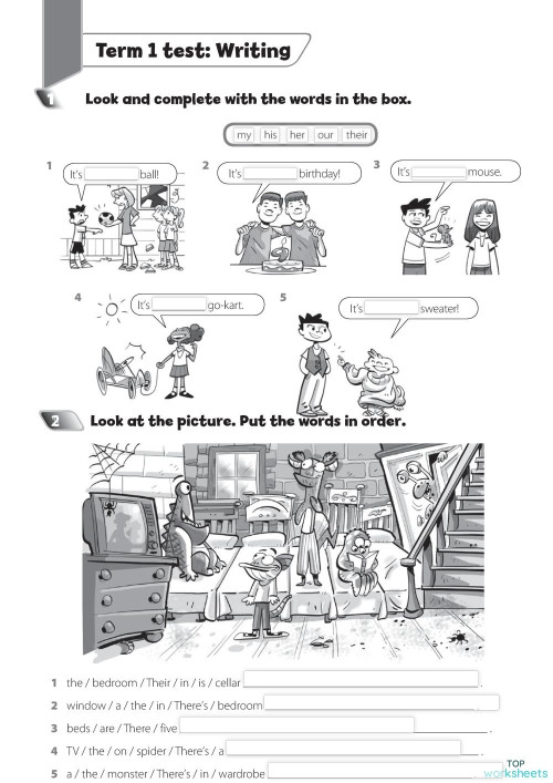 3a Writing. Interactive Worksheet | Topworksheets