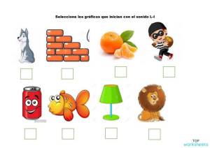 SONIDO L-l. Ficha interactiva | TopWorksheets