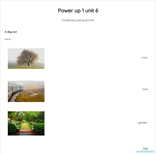 Power up 1 unit 6. Interactive worksheet | TopWorksheets