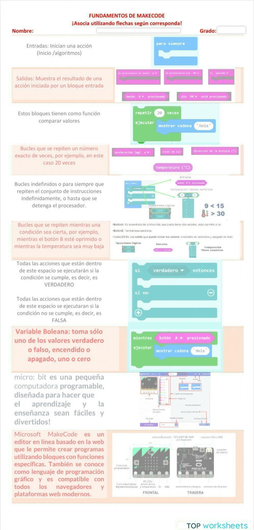 Otros: fichas interactivas y ejercicios online | TopWorksheets