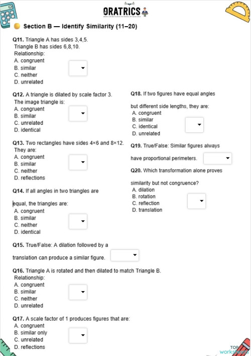Grade 8 53 1. Interactive worksheet | TopWorksheets