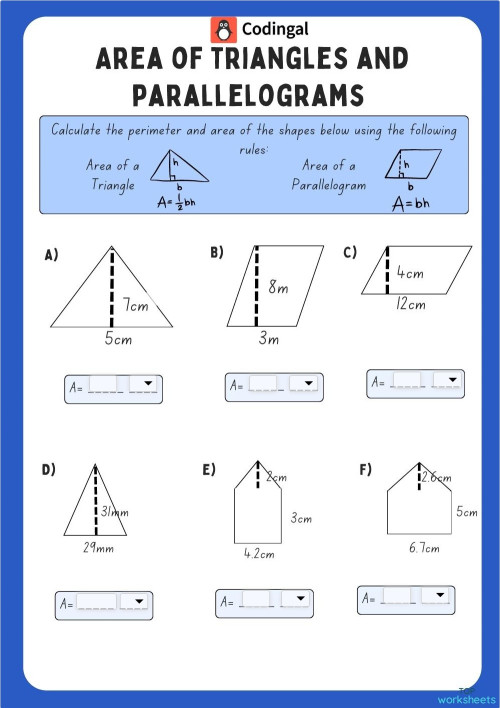 M_G06M13L55_WA01_Area of Rectangles and Triangles. Interactive ...