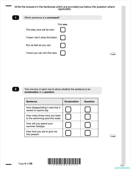 Key Stage 2: interactive worksheets and online exercises | TopWorksheets