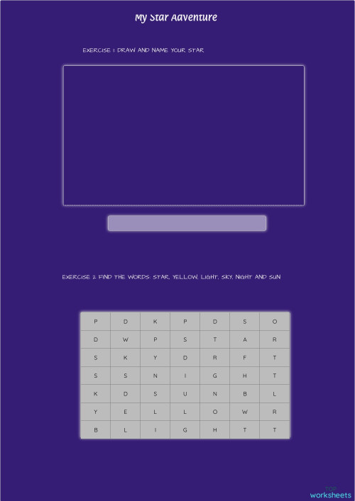 My Star Adventure. Interactive worksheet | TopWorksheets