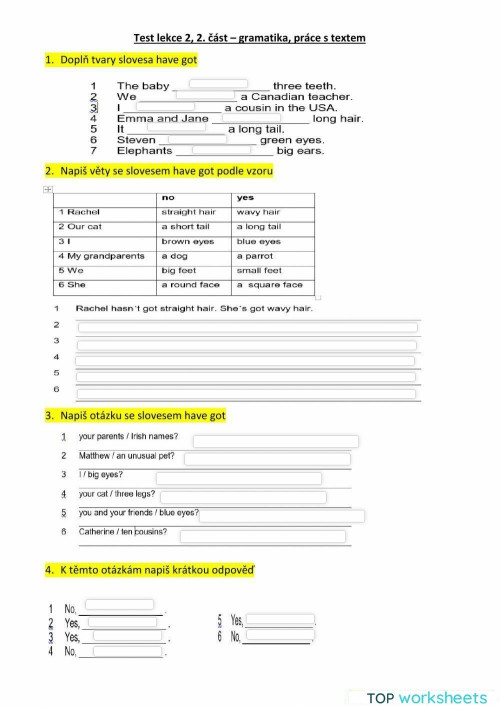 Motivate 1, Unit 2 test Standard. Interactive worksheet | TopWorksheets