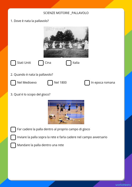 Caratteristiche MCI. Interactive worksheet | TopWorksheets