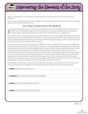 Story Elements Worksheet. Interactive worksheet | TopWorksheets