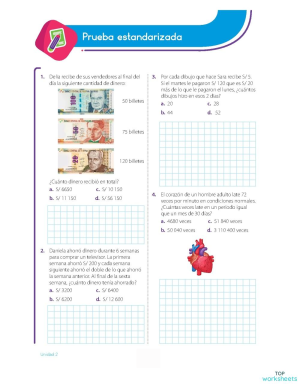 PRUEBA ESTANDARIZADA. Ficha interactiva | TopWorksheets