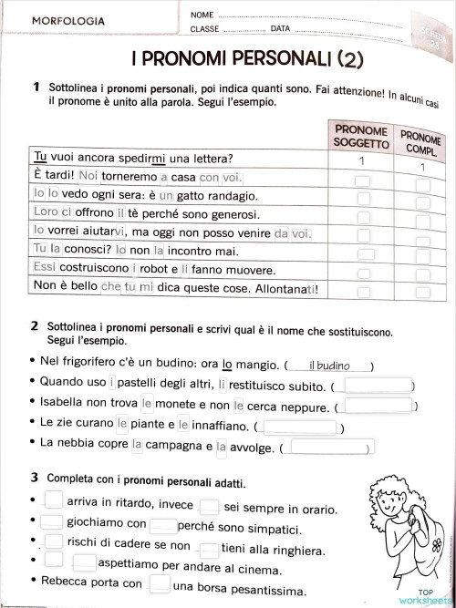 parole con GN. Scheda interattiva | TopWorksheets