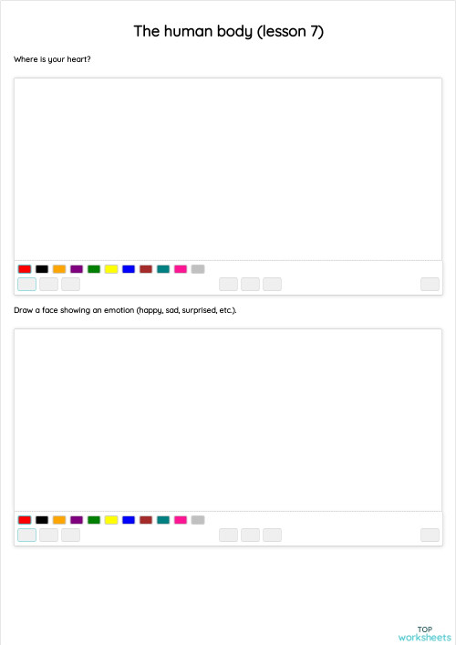 The human body (lesson 8). Interactive worksheet | TopWorksheets