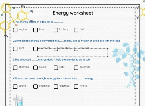 Energy worksheet. Interactive worksheet | TopWorksheets
