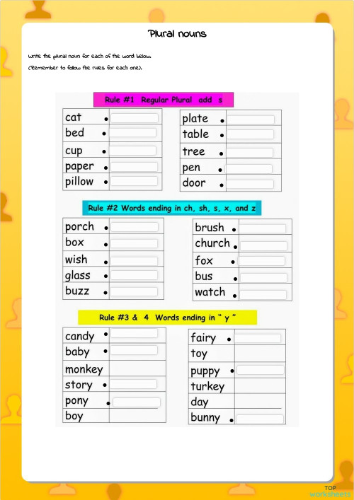 Nouns: interactive worksheets and online exercises | TopWorksheets