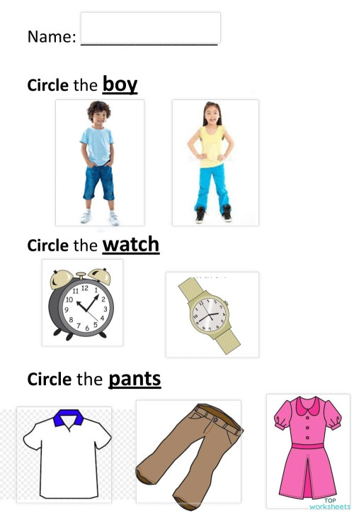 Circle the correct answer. Interactive worksheet | TopWorksheets