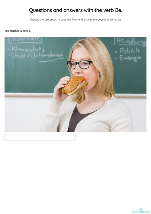 Questions and answers with the verb Be.. Interactive worksheet ...