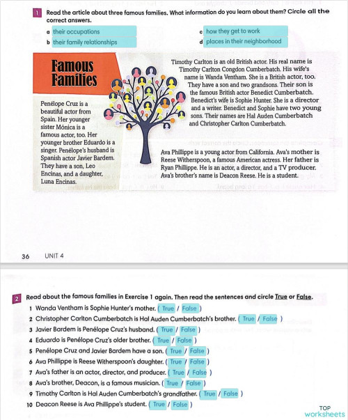 Unit 4 Lesson 4. Interactive worksheet | TopWorksheets