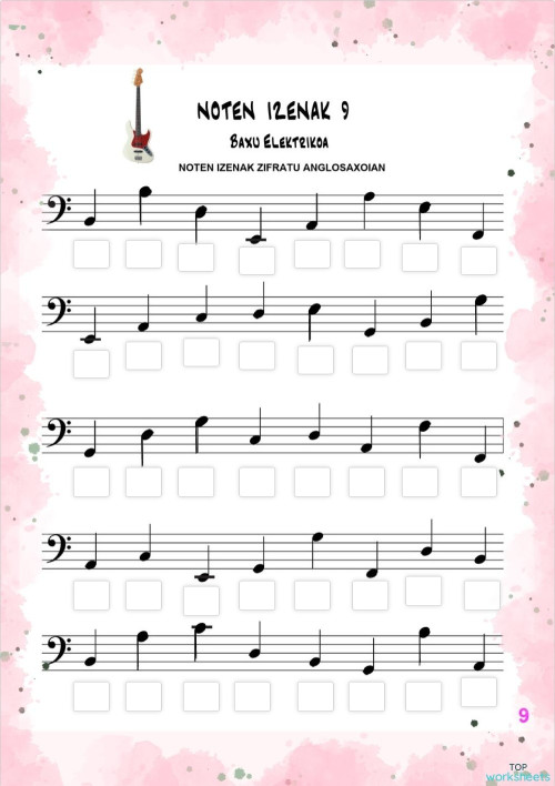 3. Maila B ELEKTRIKOA 9. Interactive worksheet | TopWorksheets