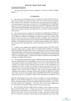 Ielst Reading Strategies- TEST 28 PRACTICE TEST. Bài tập tương tác ...