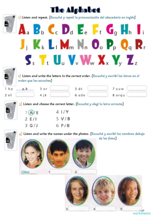 HOMEWORK: The Alphabet. Interactive worksheet | TopWorksheets