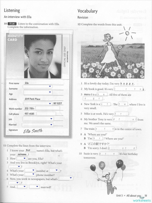 BEGINNER 03- PRACTICE 03. Interactive worksheet | TopWorksheets