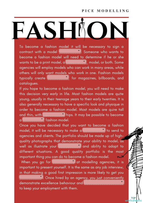 Modelling exercise 1. Interactive worksheet | TopWorksheets