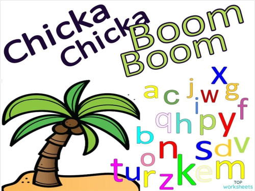 Chicka chicka boom boom. Interactive worksheet | TopWorksheets