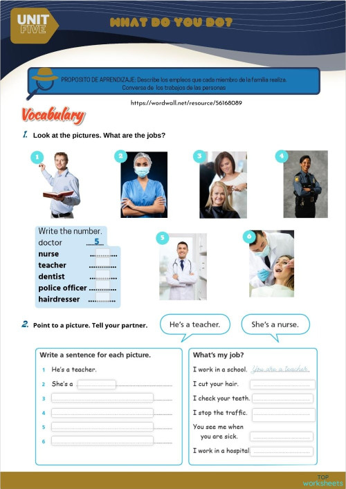 Ii Trim 5 1 What Do You Do Interactive Worksheet Topworksheets